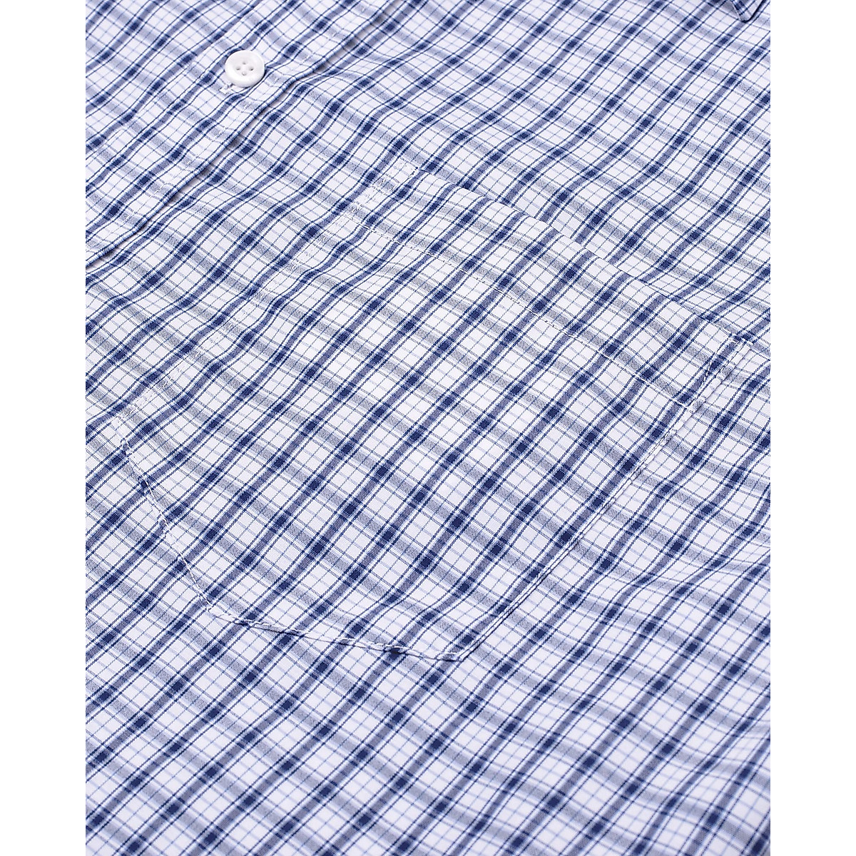 Alimens & Gentle Men's Plaid Button Down Shirts Cotton Long Sleeve Dress Shirts Regular Fit Gingham Shirts