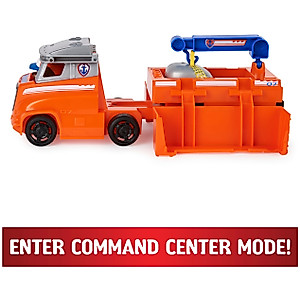 Paw Patrol, Big Truck Pup’s Zuma Transforming Toy Trucks with Collectible Action Figure, Kids Toys for Ages 3 and up