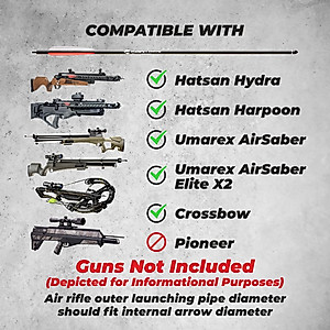 Hawki Carbon Arrow PCP 376gr 12 Arrows Bolts with 100 gr Field Tip for Hunting PCP Air Guns or Crossbows with Free 12 Pack Arrow Tail Nock