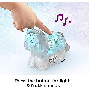 Disney Frozen Elsa & Nokk Little People Figure Set With Lights & Sounds For Toddler Pretend Play Ages 18+ Months