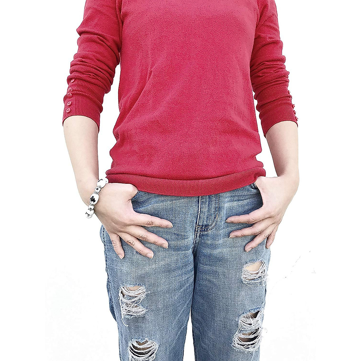 fiona Piano Music Notes Bracelet - Glass Beaded Strand, Hand-Painted Icon - Teacher Appreciation Gift, Women's Accessory