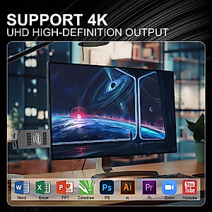 AIOEXPC Mini PC Stick Intel Celeron N4020 2.8GHz Windows 11 Pro 8GB DDR4 128GB SSD Mini Compute Stick Support 4K HDMI, 2.4G/5.0G WiFi, Gigabit Ethernet, Cooling System, Bluetooth 4.2, USB 3.0