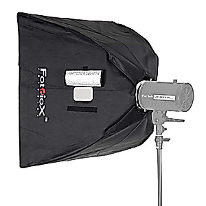 Fotodiox Pro Softbox, 24"x24" (24x24 in) with Speedring, for Balcar, White Lightning, Lighting, X800, X1600, X3200 Strobe Flash Light, Soft box, Speed Ring