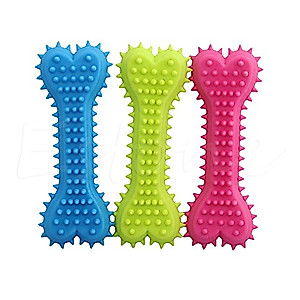 boxidixi Pet Dog Puppy for Cat Rubber Dental Teeth Chew Bone for Play Training Fun Puppy Toys for Small Dogs Boy Rope