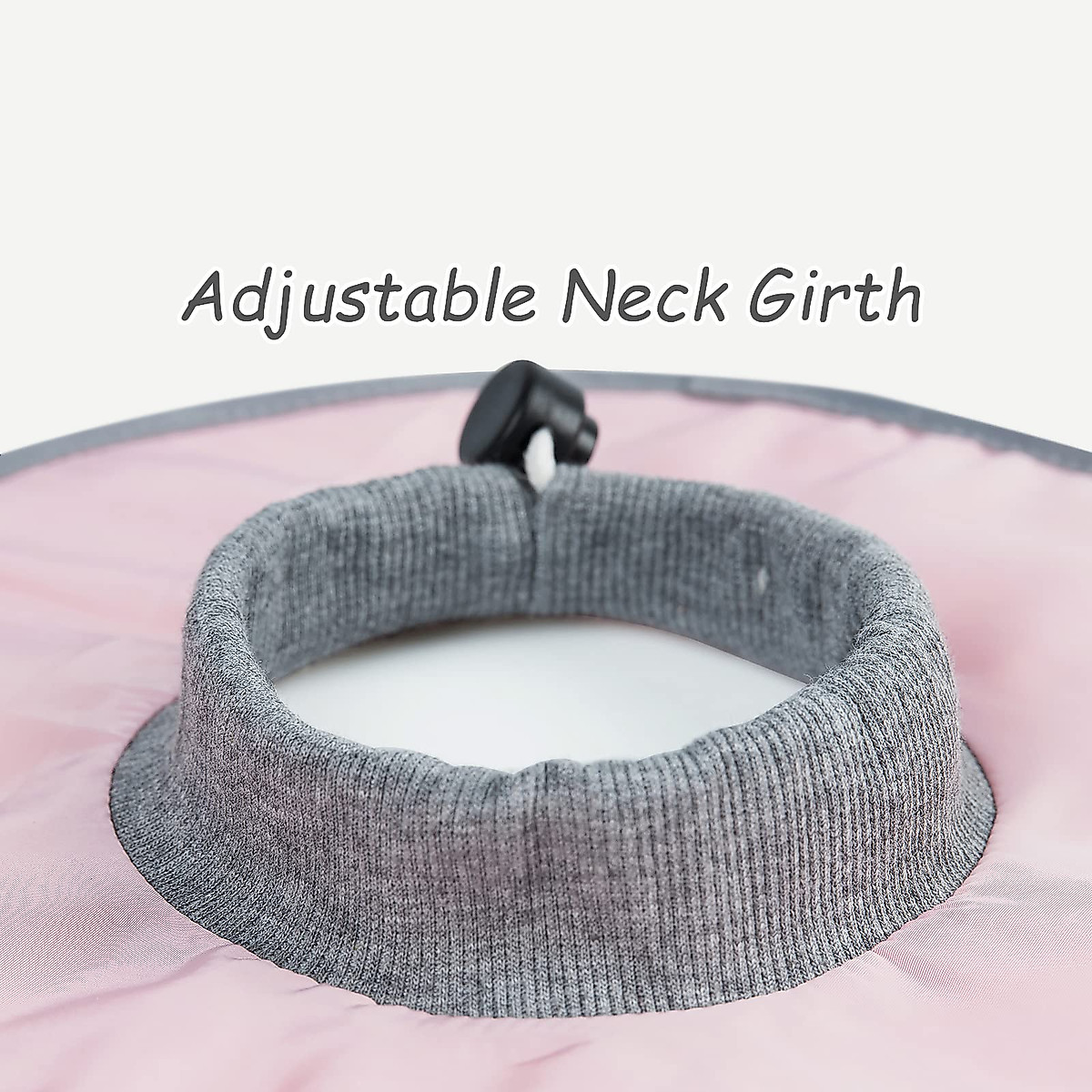 LAVVICHA Adjustable E Collar Cat Cone Collar Waterproof Lightweight Recovery Collar for Cats Small Dogs Kitten Puppy After Surgery Prevent Licking(Pink,M)