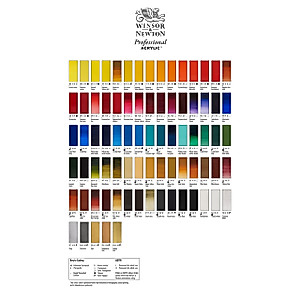 Winsor & Newton Professional Acrylic Paint, 60ml (2-oz) Tube, Cadmium Yellow Medium