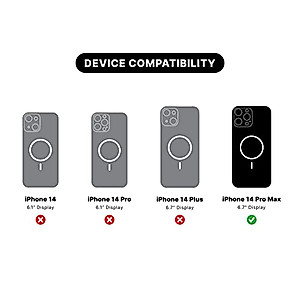 PopSockets iPhone 14 Pro Max Case with Phone Grip and Slide Compatible with MagSafe, Wireless Charging Compatible - Clear