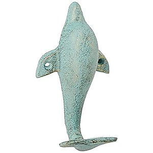 Abbott Collection 27-IRON AGE/358 Dolphin Wall Hook