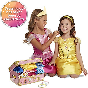 Disney Princess Dress Up Trunk Deluxe 21 Piece Officially Licensed [Amazon Exclusive]