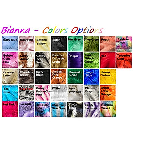 Bianna Creations 16oz Mixed Random Colors Craft Faux Fur Scrap Bag, Remnant Pieces Scrappy Artificial Fake for DIY Crafting Project, Gnome Beard Material, Small Pieces