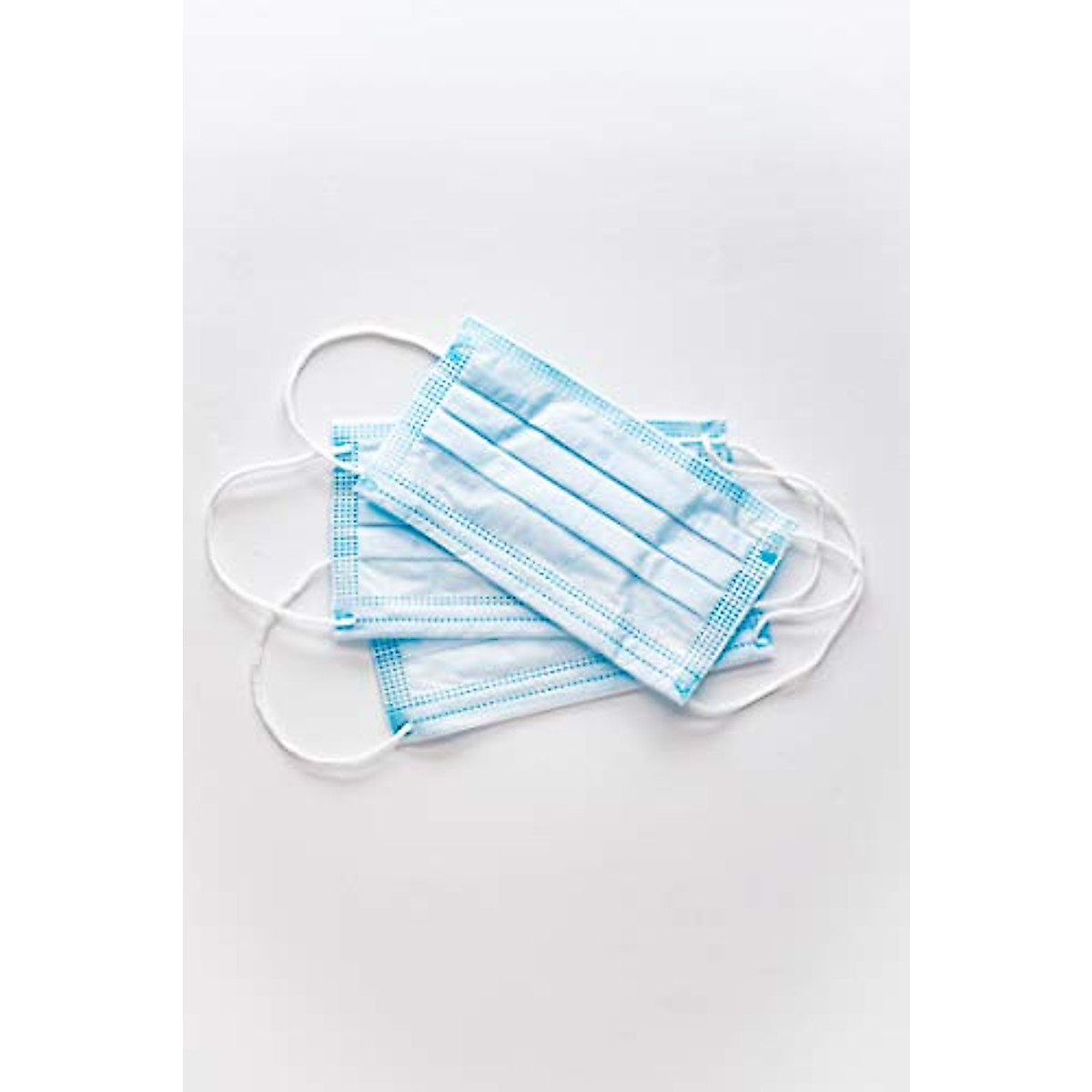 ABFIRE Non-Woven Fabric 3 Ply Disposable face Covers, Blue,Mouth Masks,50COUNT