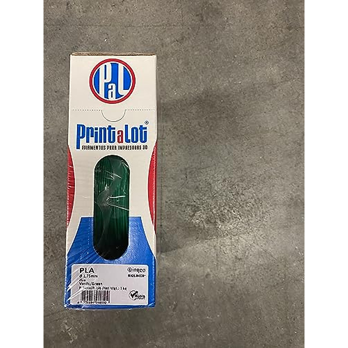 PRINTALOT PLA 3D Printer Filament, Dimensional Accuracy +/- 0.03 mm, 1 kg Spool, 1.75 mm Fluo Green