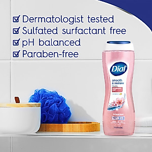 Dial Smooth & Restore Body Wash, Himalayan Salt, 21 fl oz (Pack of 4)