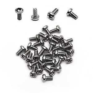 Yinpecly M2-0.4 x 4mm Machine Screws Metric Pan Head Phillips Drive Cross Head Screw 304 Stainless Steel Full Thread Fasteners Bolts Silver Gray 30Pcs Electrical Screws