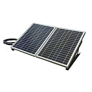 MANANASUN Outdoor 52" solar ceiling fan with wooden blades total 40W solar panel for porches, patios, gazebos, breezeways