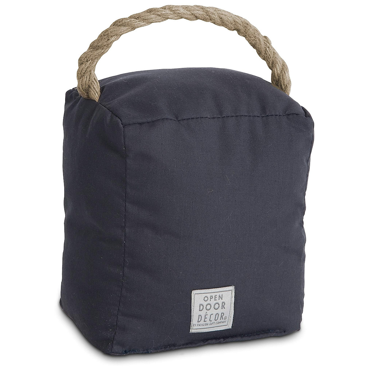 Pavilion - Open Door Decor 5" x 6" Navy Door Stopper "Faith Family Friends"