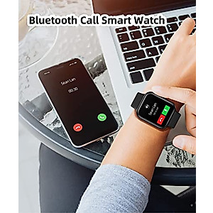 Alexa Smart Watch (Answer/Make Call), Alexa Built-in, RERE Fitness Tracker with 60 Sports Mode, Heart Rate, Blood Oxygen, Sleep Monitor, 1.69" Smartwatch for Android and iPhone, IP68 Waterproof, Pink