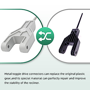 motoparty Metal Toggle Drive Connector for La-Z-Boy/Lazyboy Power Rocker Recliner Chair Made of 6061 Aluminum and 304 Stainless Steel Silver