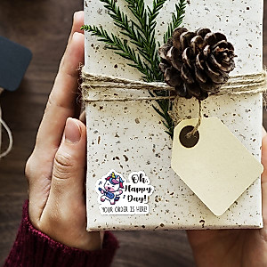 Muminglong 1.5 Inch Happy Day Your Order is Here Unicorn Sticker,Thank You Sticker,Small Shop Sticker, Small Business, Handmade Sticker,Packaging Sticker, 500 PCS