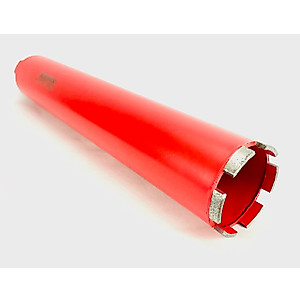 3" Inch Diamond WET Core Drill Bit 1-1/4” Threaded by BLUEROCK Tools for Concrete Rebar Asphalt Brick Rock Masonry Hole Barrel Coring