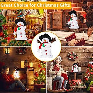 Twerking Christmas Snowman Santa Singing Dancing Snowman Santa Claus Animated Santa Christmas Plush Toys,6 English Christmas Songs