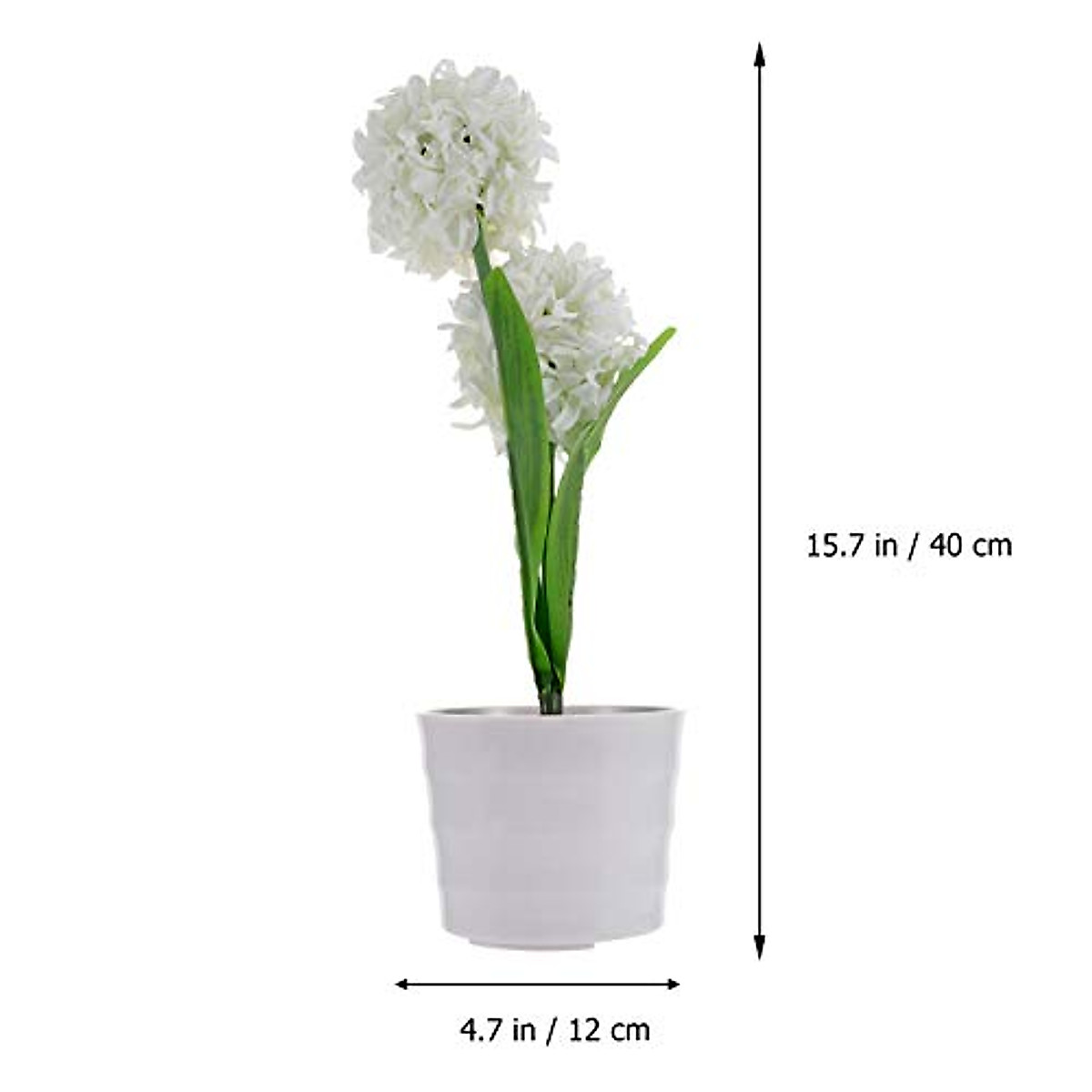 IMIKEYA Solar Power Stake Light Solar Garden Lights with Potted Flower Design LED Landscape Lighting Decorative Lighting for Walkway Patio Yard Garden Home Decoration