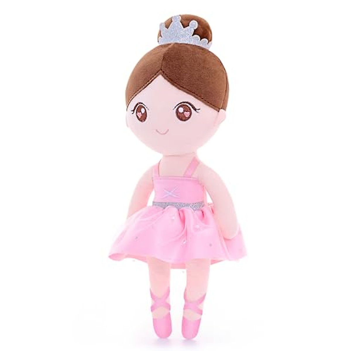 Gloveleya Baby Girl Gifts Dolls Soft Plush Toy Ballet Girl Doll Light Pink 13"…