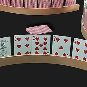 GSE Games & Sports Expert 32" x 32" Inches Rubber Anti-Slip Playmat, Mahjong, Dominoes, Poker Cards and Board Games Tabletop Cover Mat with Carrying Bag (Black)