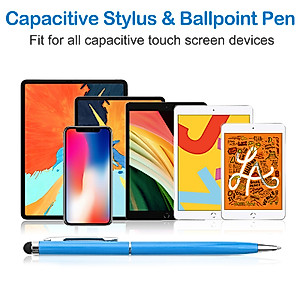 Stylus Pens for Touch Screens, Stylus Pen 10-Pack High Precision Capacitive 2 in 1 Stylus Ballpoint Stylists Pens Universal for iPhone iPad Tablet Laptop Kindle Samsung Galaxy All Touch Screens Device