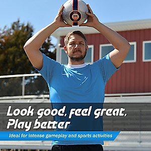 Vizari Velez Jersey for Men and Women | 100% Polyester Adult Soccer Goalie Jersey for Exceptional Performance Light Blue