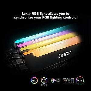 Lexar Hades RGB 32GB (2x16GB) DDR4 RAM 3600MHz CL18 Desktop Memory LD4BU016G-R3600UDLH