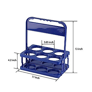 Foldable Plastic Drink Carrier, Beverage Delivery Holder Compatible with Grubhub Doordash Instacart Postmates Eats Car Drivers, Catering, Restaurant (Blue)