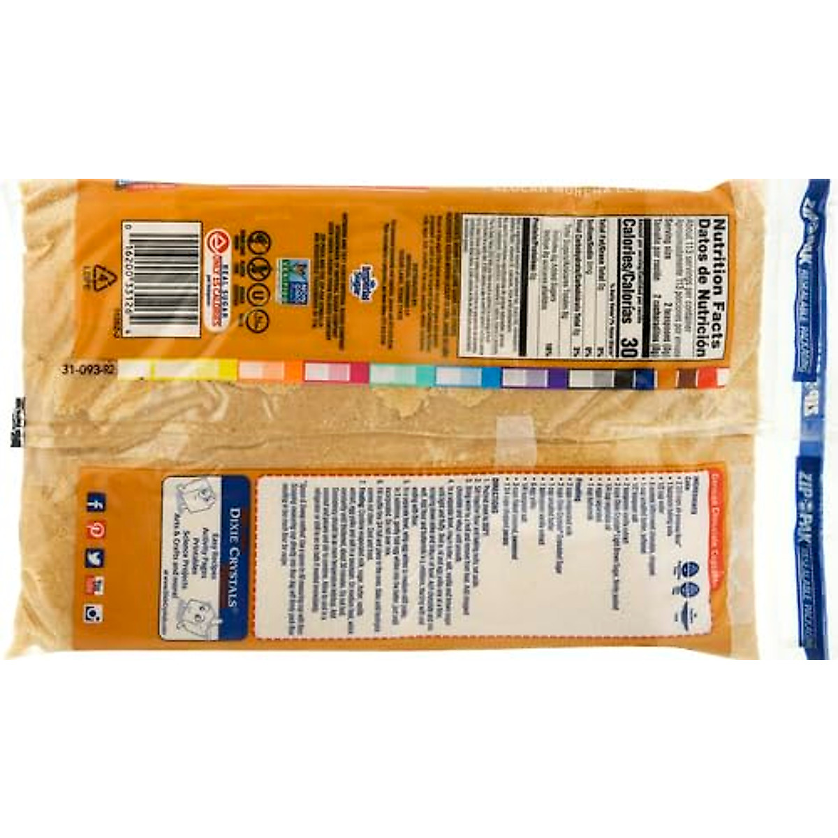 Imperial Sugar Dixie Crystals Light Brown Sugar, 2 lb