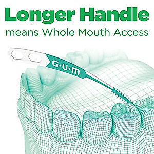 GUM - 6504R6 Soft-Picks Advanced Dental Picks, 60 Count (Pack of 6)