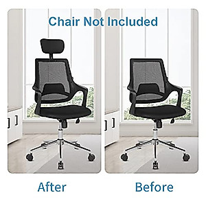 Office Chair Headrest Attachment Universal, Head Support Cushion for Any Desk Chair, Elastic Sponge Head Pillow for Ergonomic Executive Chair, Adjustable Height & Angle Upholstered, Chair Not Included