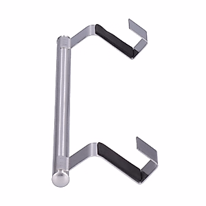 Kitchen Towel Rack, Stainless Steel Kitchen Cabinet Door Towel Rack for Bathroom for Cabinet(Large size (length 36cm))