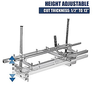 Topdeep Chainsaw Mill Aluminum Planking Milling Bar Size 14 to 36 Inches Wood Lumber Cutting Saw Mill with 9FT Portable Chainsaw Milling Rail Ladder Guide Tool…