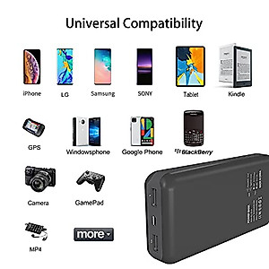 Ayeway Battery Pack 5V 26800mAh Portable Charger Power Bank with Dual outlets & LCD Display,External Battery Phone Charger Compatible with iPhone,Samsung Galaxy and More.(USB C for Input ONLY)