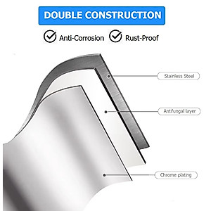 Suction Cup Hooks Razor Holder Powerful Vacuum Organizer for Towel, Razor, Coat, Bathrobe and Loofah 304 Stainless Steel Removable Hooks for Bathroom & Kitchen, Towel Hanger Storage (3 Hooks)