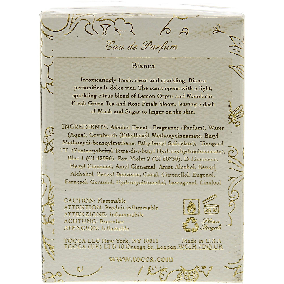 Tocca Bianca by Tocca Eau De Parfum Spray 1.7 oz for Women