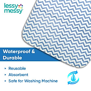 Portable Diaper Changing Mat - Waterproof Machine Washable & Dryer Safe Baby Changing Pad | Extra Large Travel Mat (30" x 20") | Stylish Animal Print Design