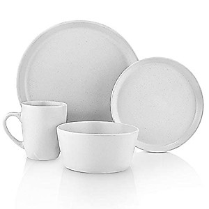 Stone Lain Albie 16-Piece Dinnerware Set Stoneware, White