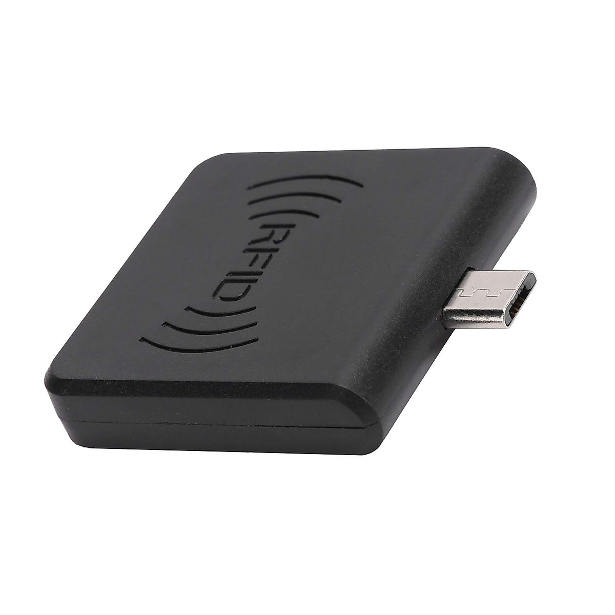 Portable Phone UHF RFID Handheld Writer and Reader, High Frequency ID Reader for Smartphone With Micro USB (Black)