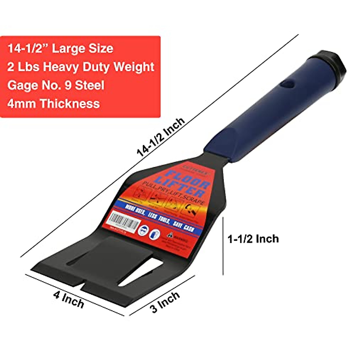 CUTTEREX Floor Lifter, Tile Removal Tool, Removal Multi-Tool for Commercial Work, Molding, Baseboard, Skirting Board, Siding and Flooring Removal, Remodeling