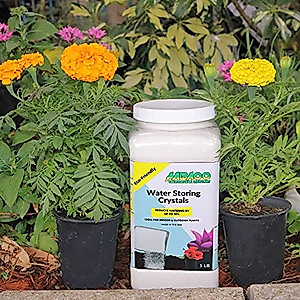 AABACO Water Storing Crystals - for Indoor & Outdoor Plants - Mix Crystals with Soil to Reduce The Amount of Watering Needed - Protect Against Heat - Watch Your Garden & Plant Grow (10LB)