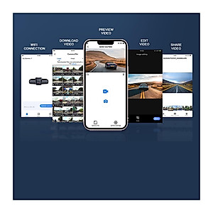 Fitcamx 4K Dashcam Dvr Dash Cam Recorder,Car Camera Compatible with VW Touareg 3 CR7 CR 7 2022 2021 2020 2019 (Color : Black, Size : 4K Front Cam 64GB)