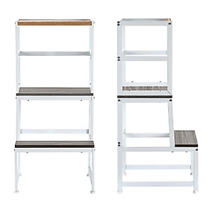 Kitchen Step Stool, Learning Step Stool, Heavy Duty Step Stool, Bed Steps for High Beds Hold Up to 150 Lbs