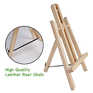 CONDA 12 Pack 11.8" Tabletop Easel, Portable A-Frame Tripod Tabletop Easel Set for Painting Party & Displaying Canvases, Photos, Display Tripod Holder Stand for Students Kids Beginners