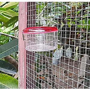Fast Life Plastic Bird Water Cups Feeder