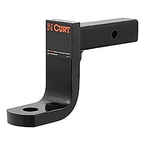 CURT 45446 Class 4 Trailer Hitch Ball Mount, Fits 2-Inch Receiver, 12,000 lbs, 1-1/4-Inch Hole, 6-Inch Drop, 5-Inch Rise